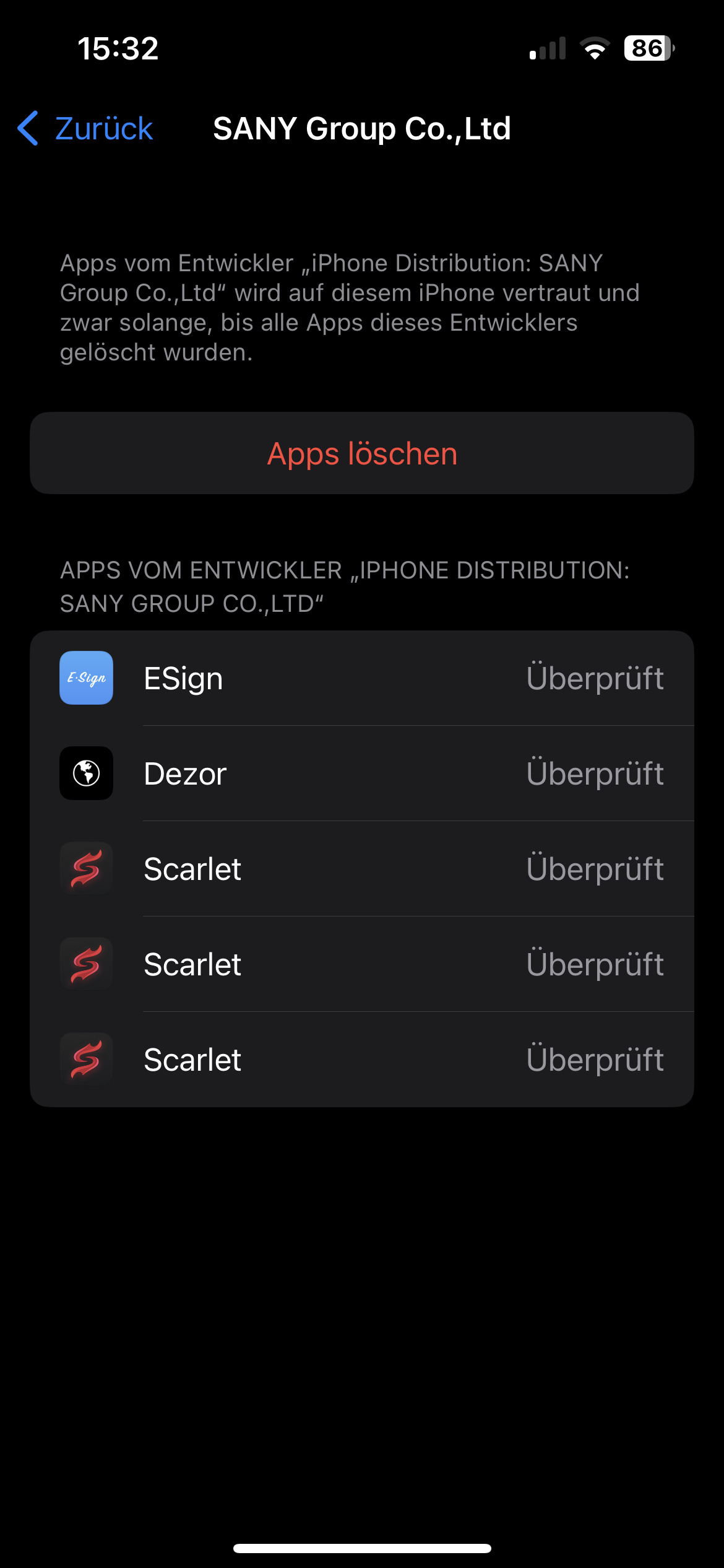 iPhone App kann nicht geöffnet werden? (Sideloading )