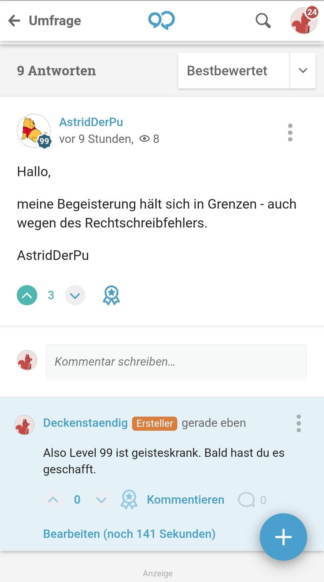 Ist AstridDerPu der Gutefragenutzer mit dem höchsten Level? (gutefrage ...