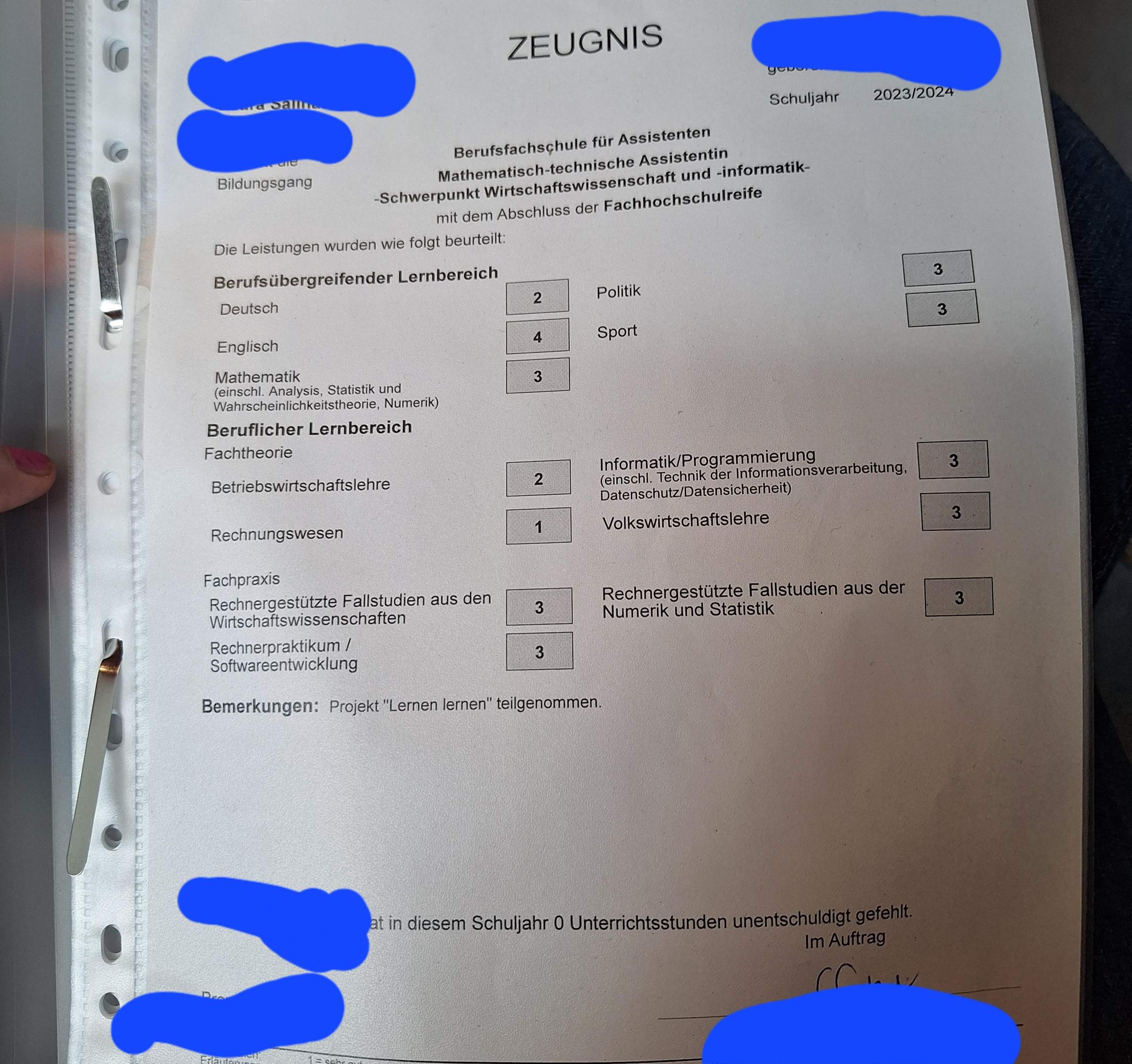 Ist das eher ein durchschnittliches Zeugnis oder schlechtes Zeugnis ...