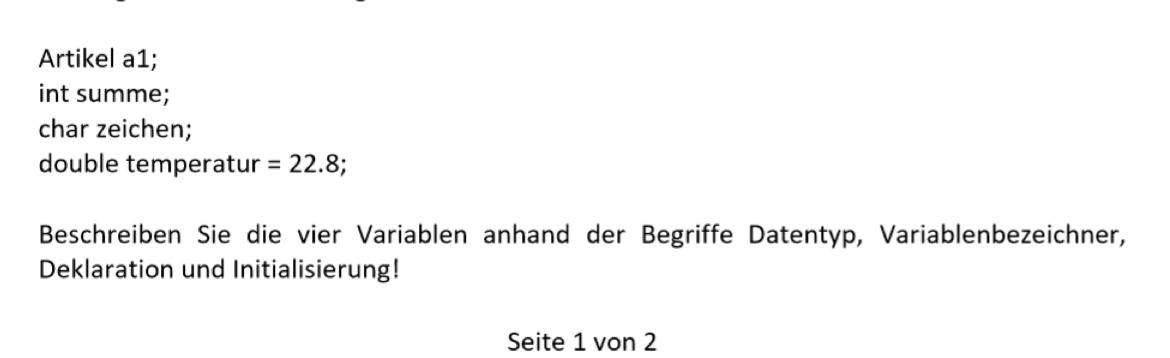 Ist Das Erste Eine Variable Variablen Konstruktor