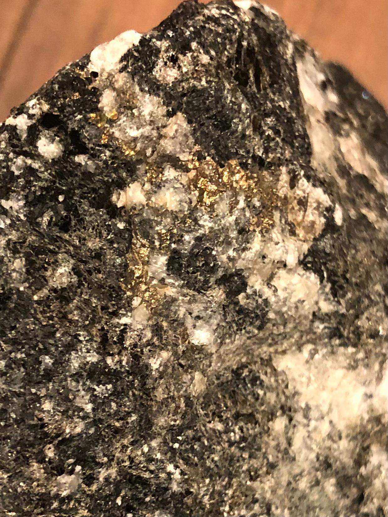 Ist das Gold dort im gefundenen Stein? (Steine, Geologie, Edelsteine)