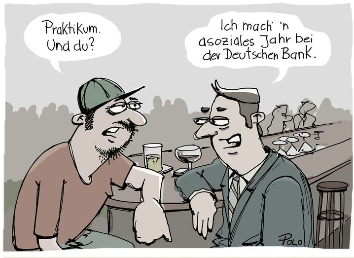 Ist das Satire, wenn ja was wird da kritisiert? (Deutsch, Karikatur)