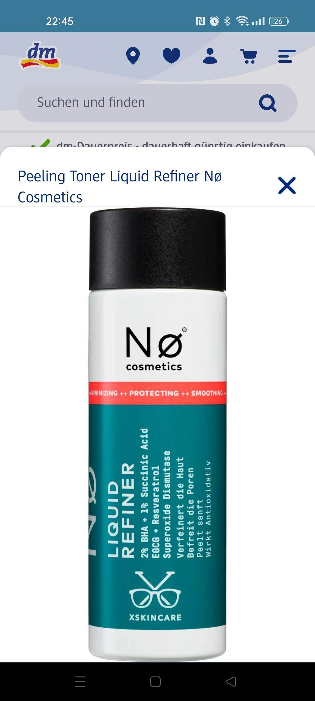 Ist das schlimm wenn ich den "liquid refinder von No cosmetics" öfter ...