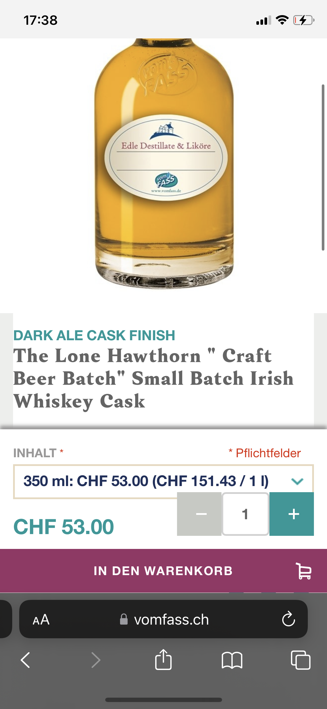 Ist der Whiskey gut? (Alkohol, billig, teuer)