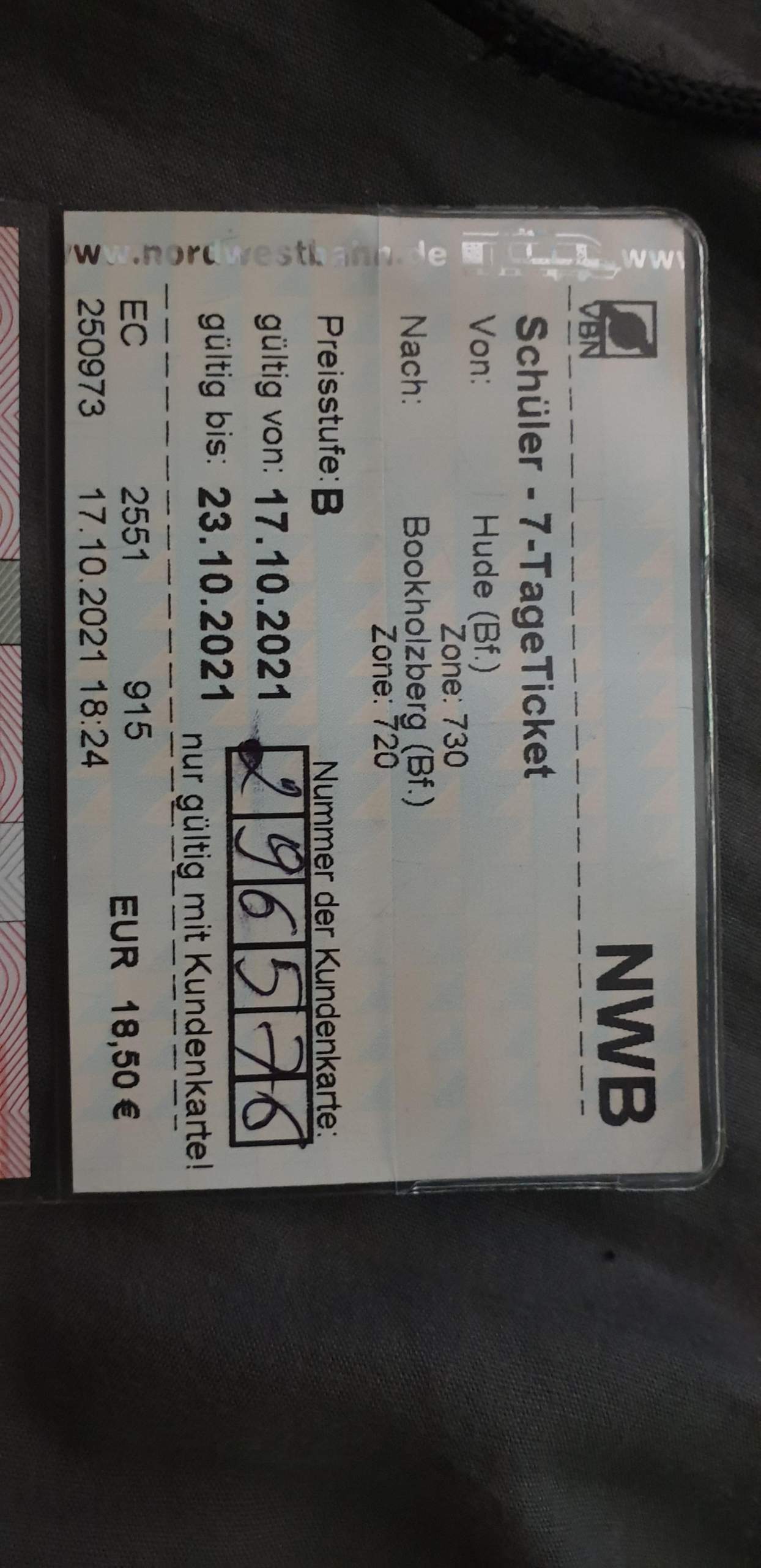 Ist die Fahrkarte in beide Richtungen gültig? (Bahn, Verkehr, Deutsche Bahn)