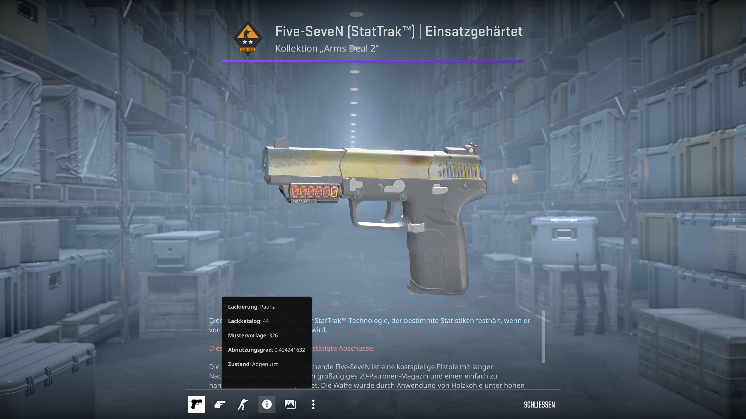 Ist diese Five-Seven Einsatzgehärtet etwas wert? (Counter-Strike, Case ...