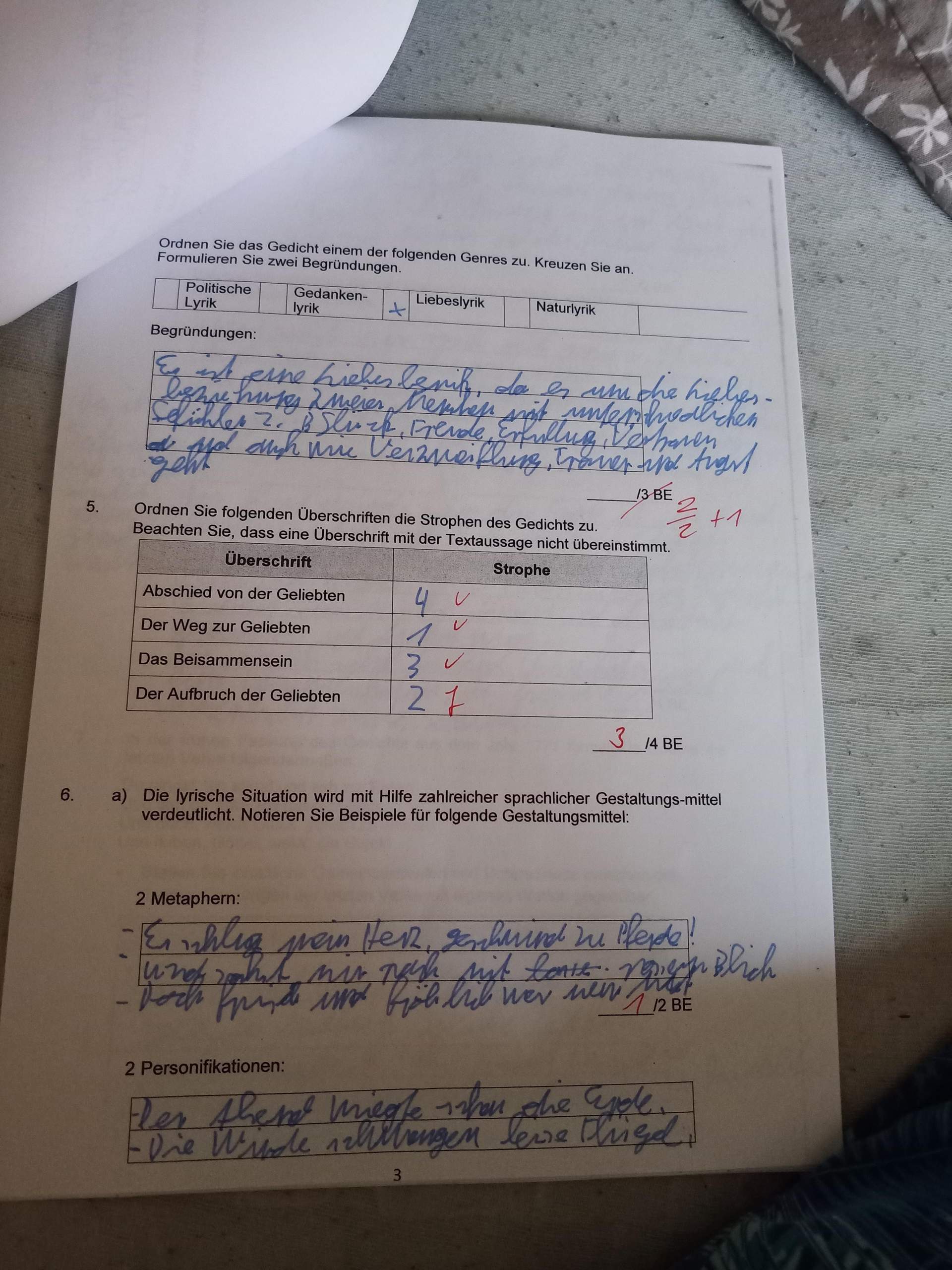 Ist diese Klassenarbeit leicht oder schwer? (Schule, Deutsch, Abitur)