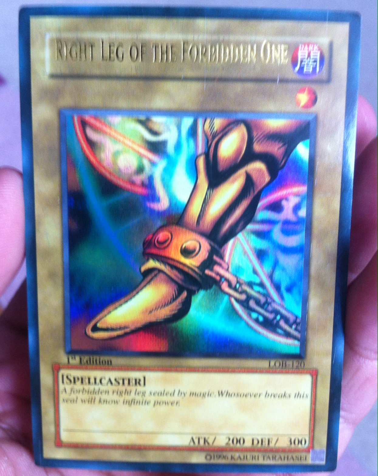 Ist diese yugioh karte gefaked? (Karten, Fake, exodia)