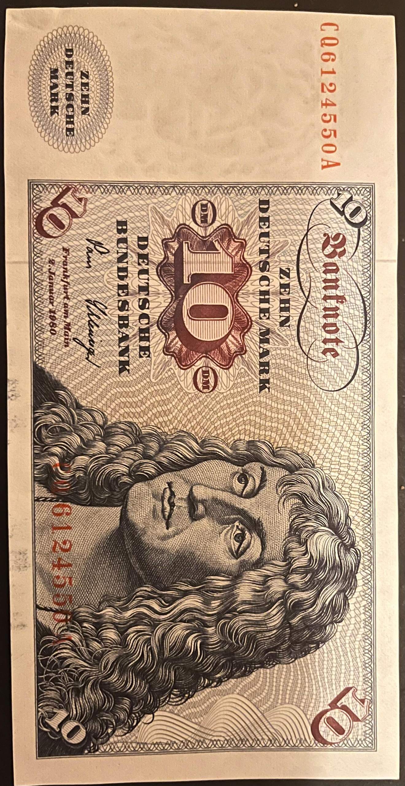 Ist dieser 10 Dm Schein heute etwas wert? (Geld, Euro, Münzen)