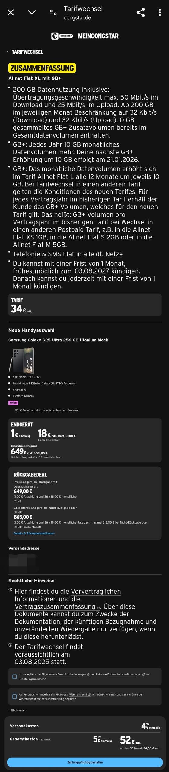 Ist dieser Mobilfunkvertrag ein guter Deal? (Internet, Vertrag, Telekom)