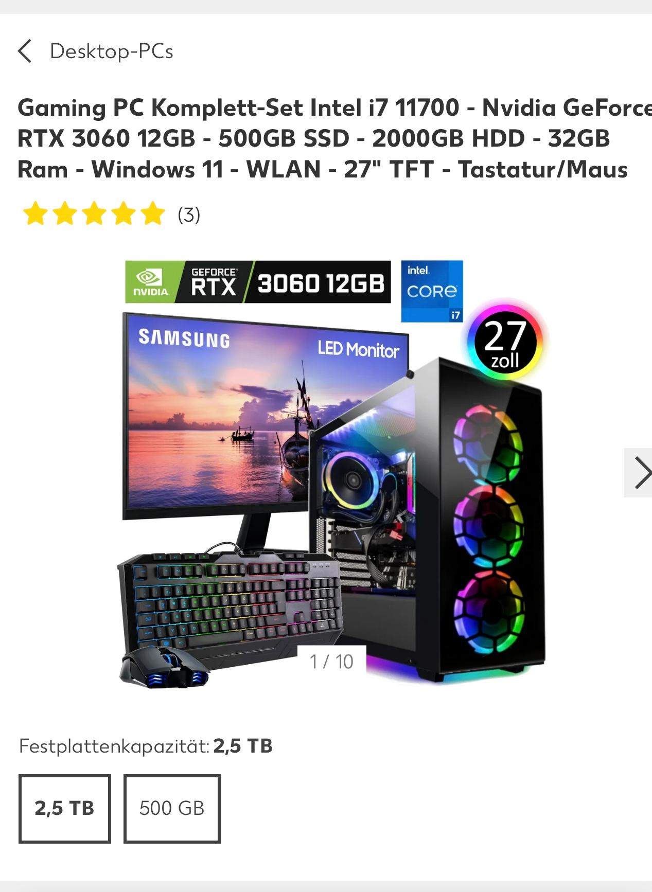 Ist dieser PC SET gut? (Monitor)