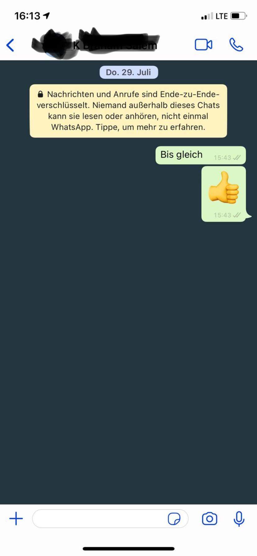 Ist dieser WhatsApp Screenshot fake? (iPhone, Chat, Nachrichten)
