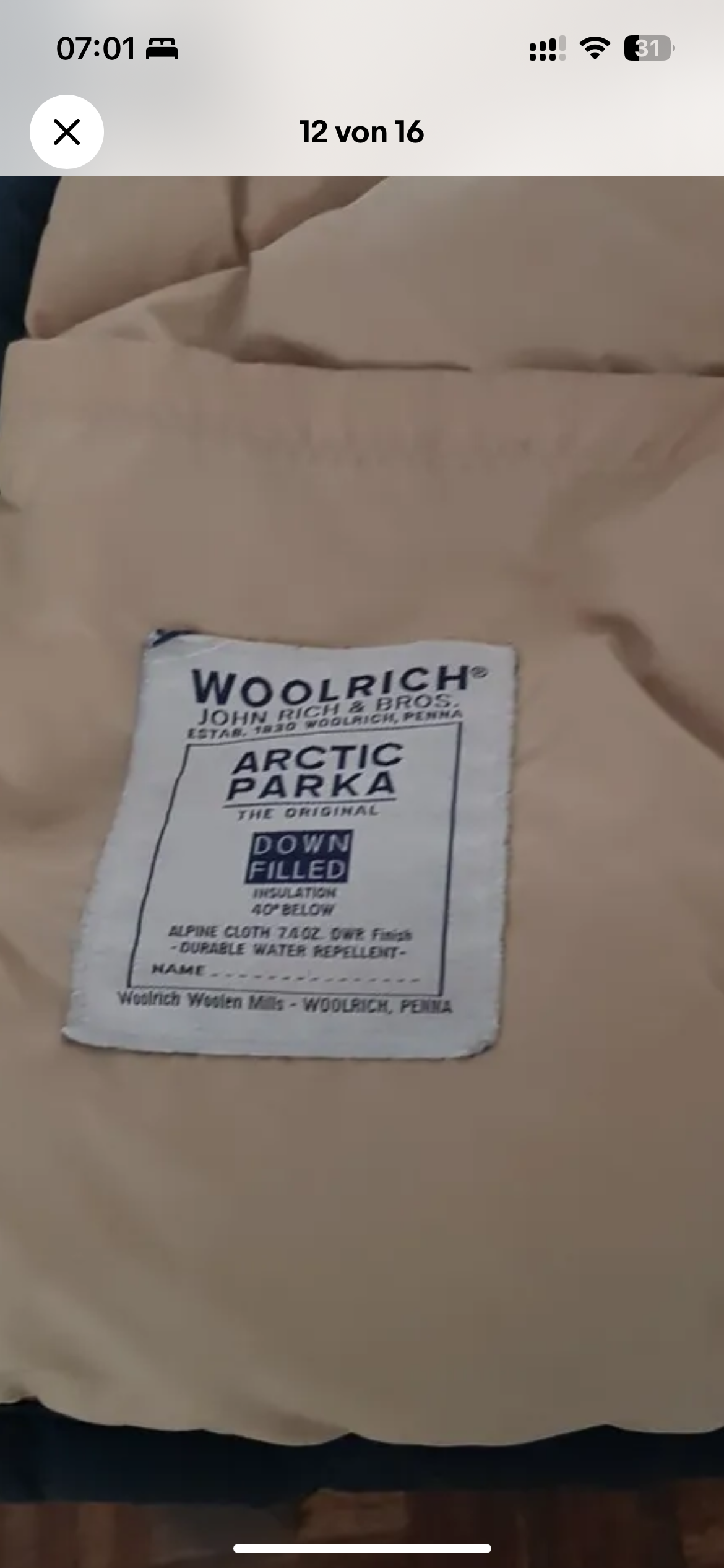 Ist dieser Woolrich Arctic Parka ein Fake? (eBay Betrug)
