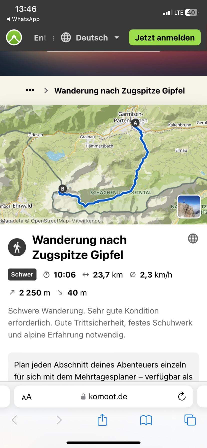 Ist es lebensgefährlich ohne Bergführer auf die Zugspitze zu wandern ...