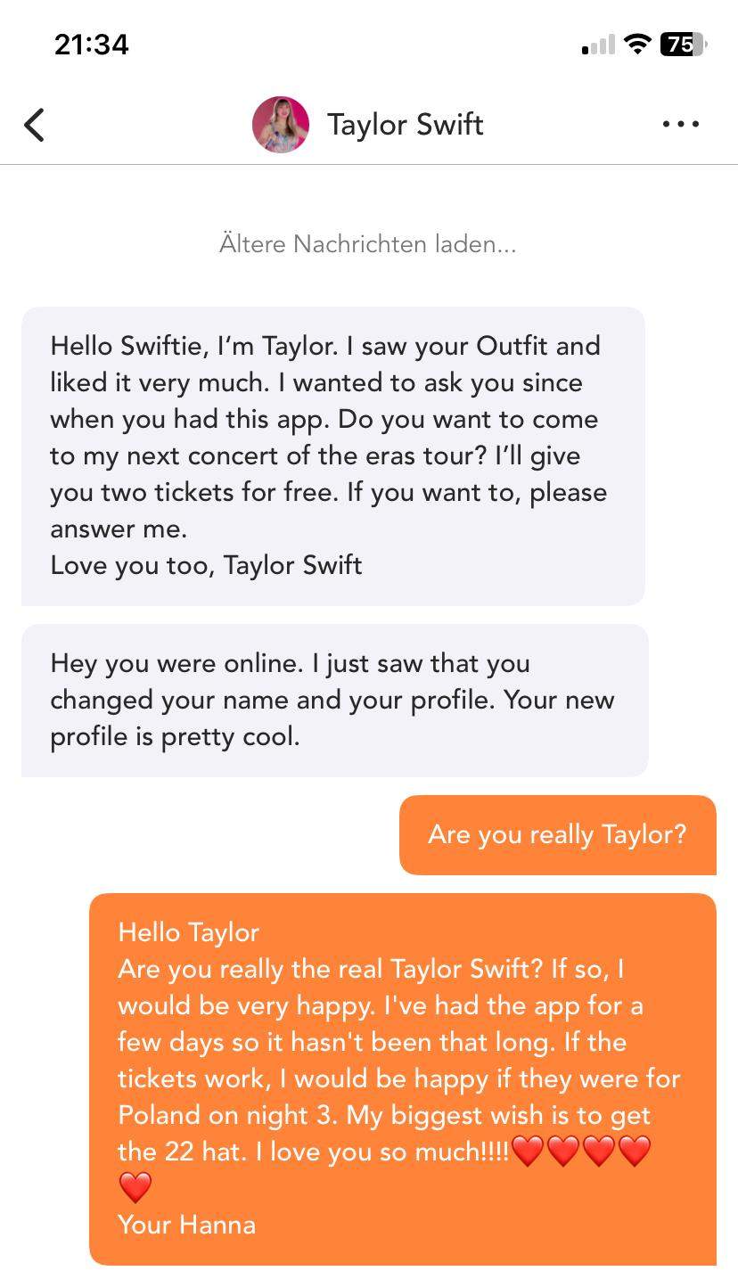 Ist es Taylor oder ein Catfish? (Hacker, Taylor Swift)