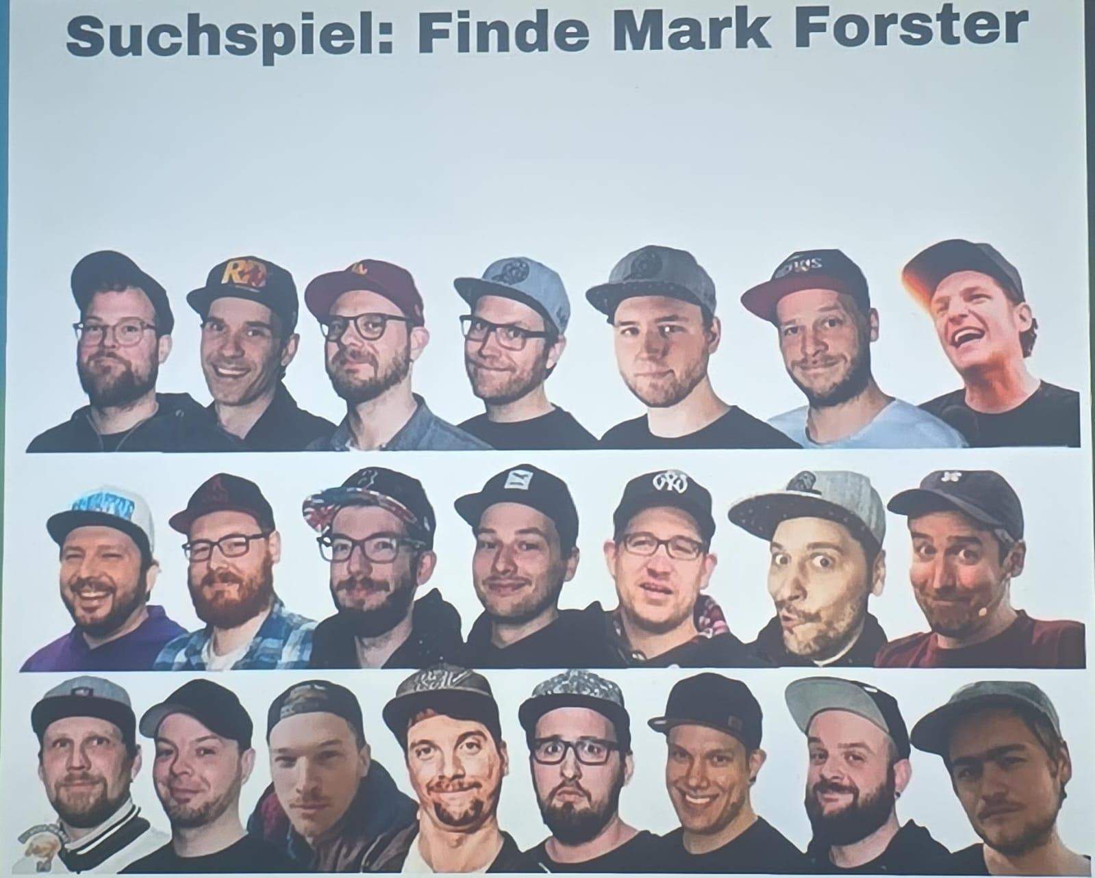 Ist Mark Forster überhaupt auf diesem Bild? (Marke)