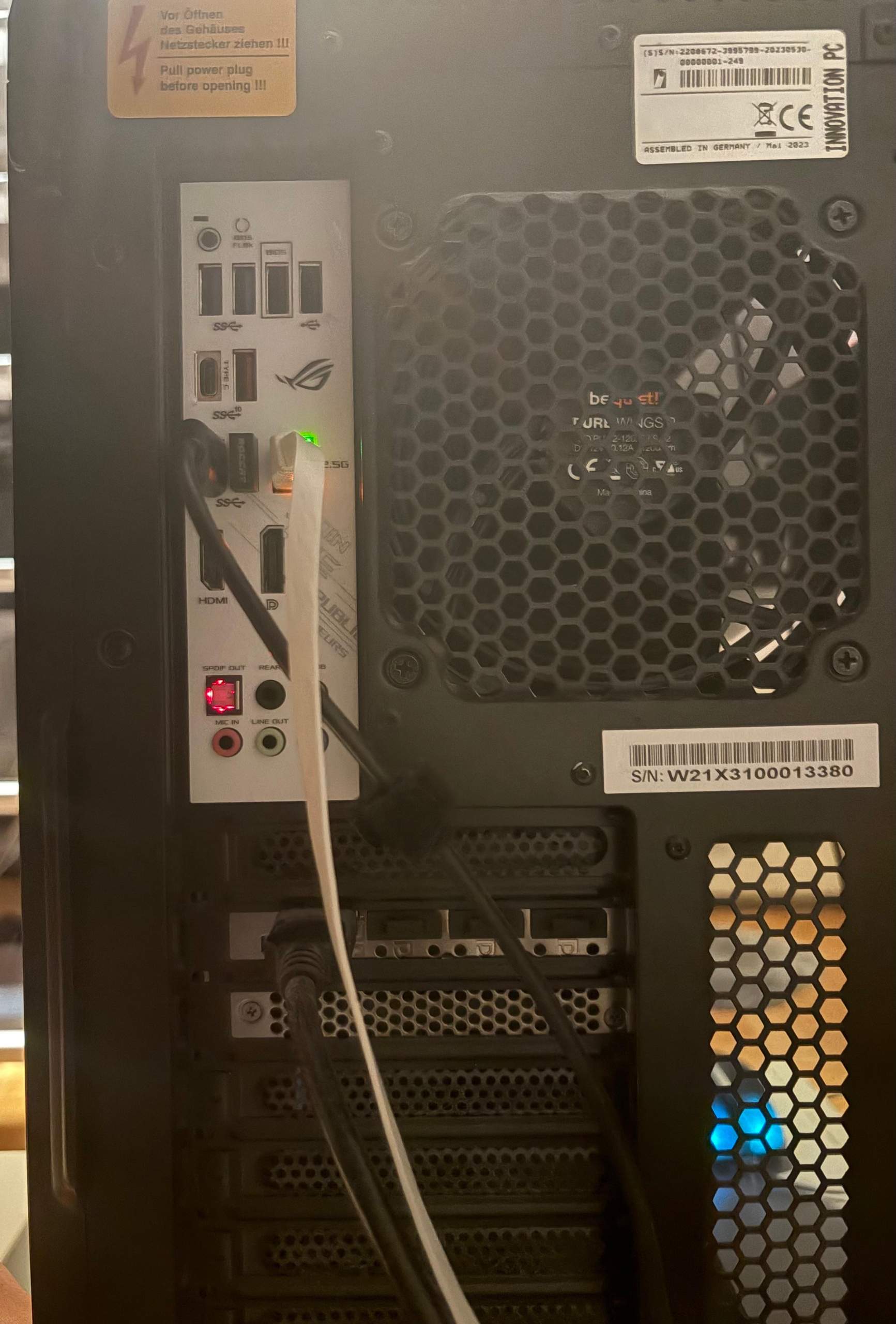 Ist mein PC richtig eingesteckt? (Gaming PC, AMD, Nvidia)