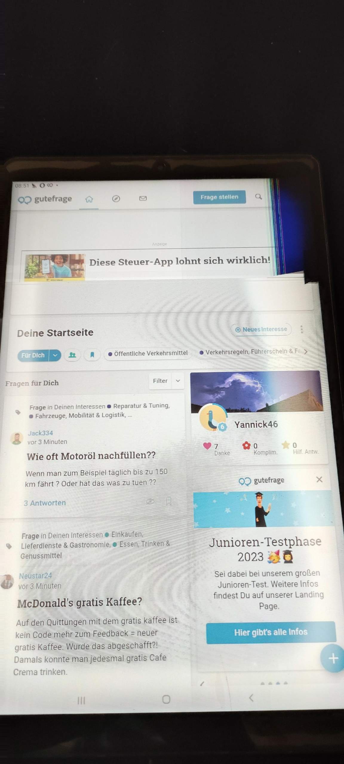 Ist mein Tablet kaputt? (Samsung, Android, Bildschirm)