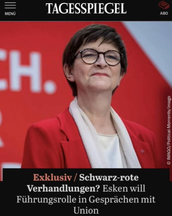 Ist Saskia Esken die unangefochtene Anführerin, die Deutschland jetzt ...