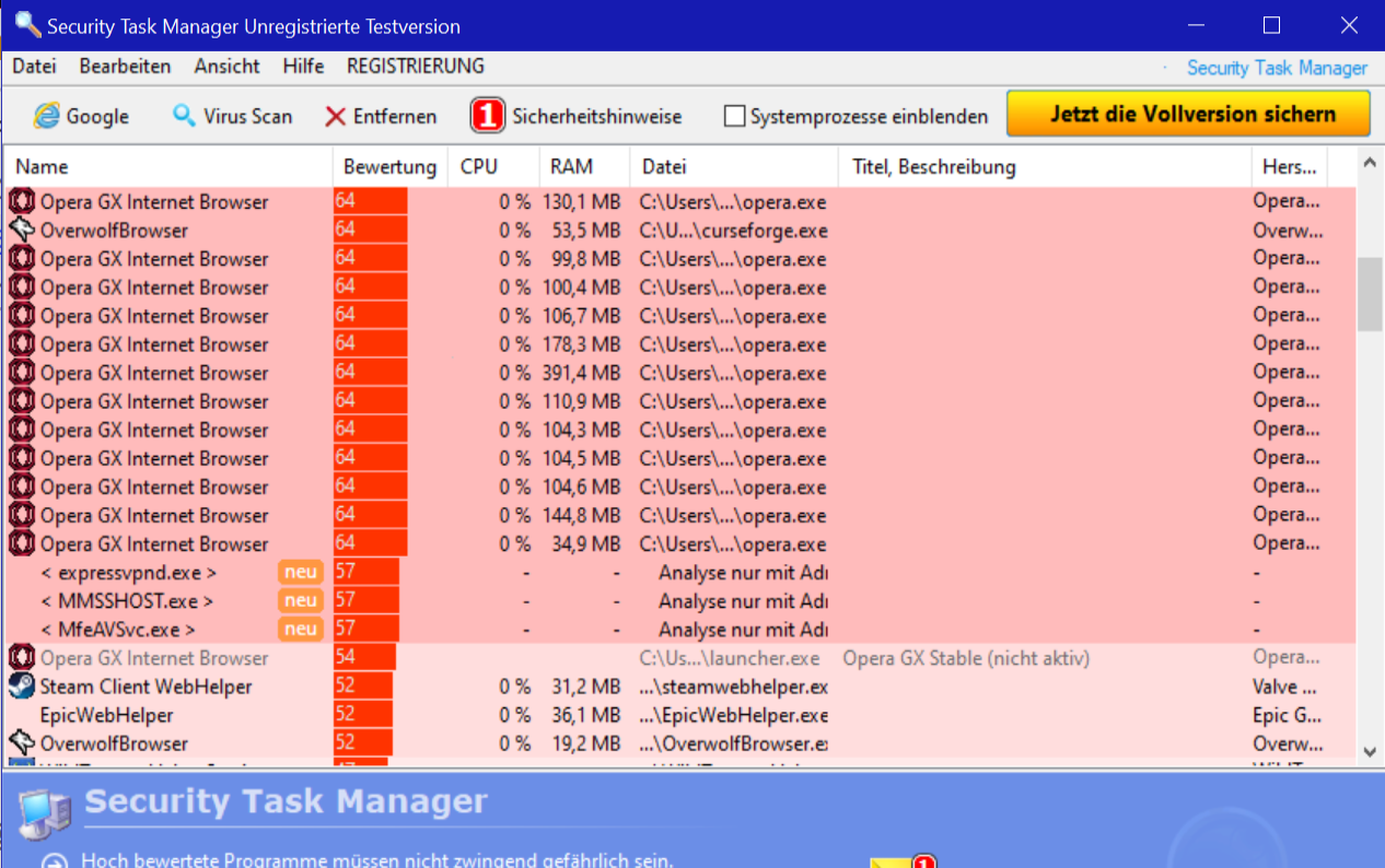Ist Security Task Manager Vertrauenswürdig und kein Virus? (Computer ...