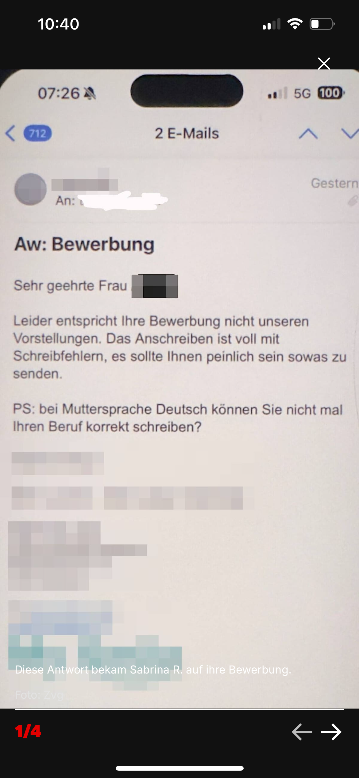 Ist sowas frech? von einer Zahnarzt-Praxis in der Schweiz (Geld ...