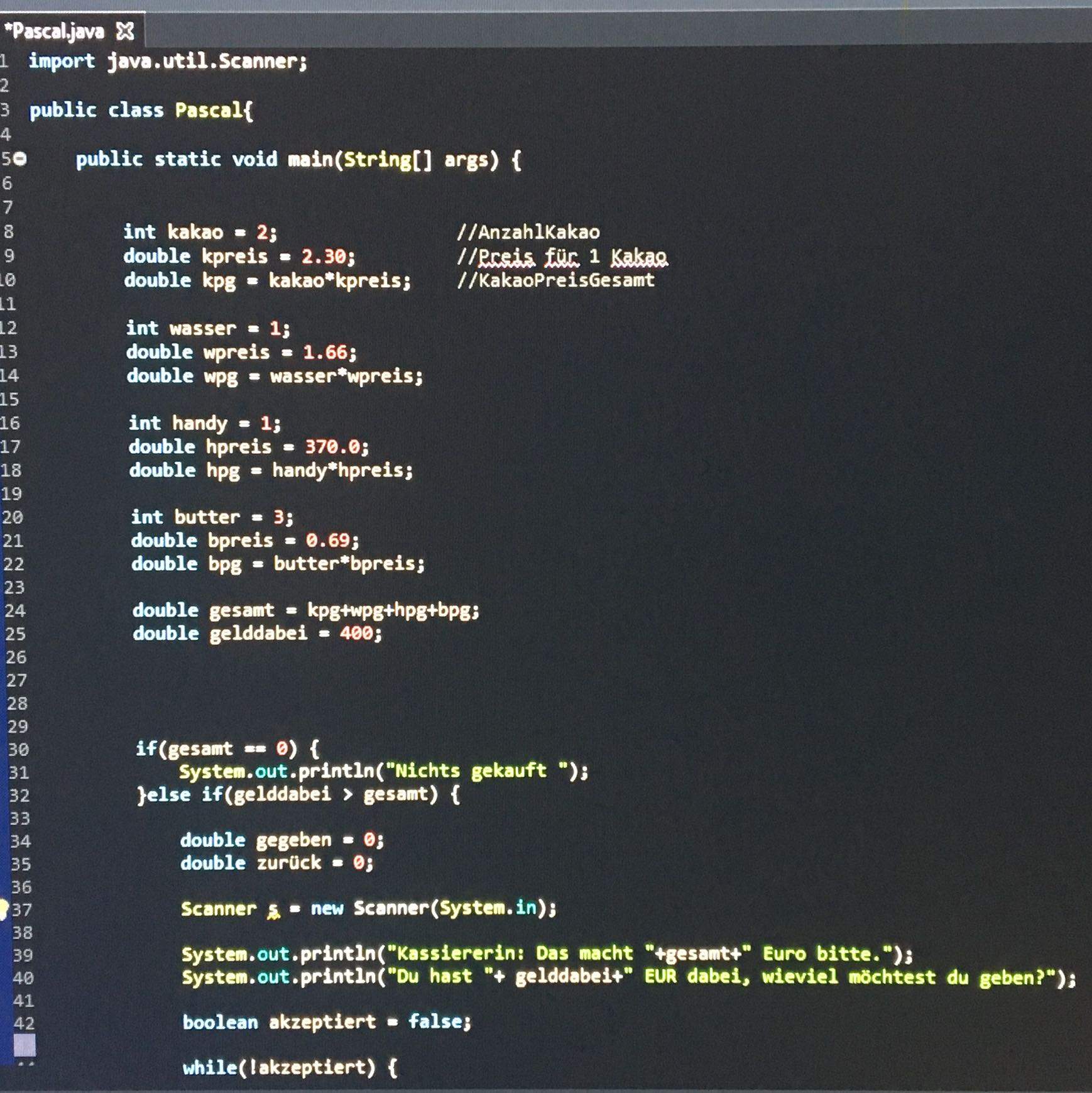 Java code für Kassenbon verbesserungen? (PC, programmieren)