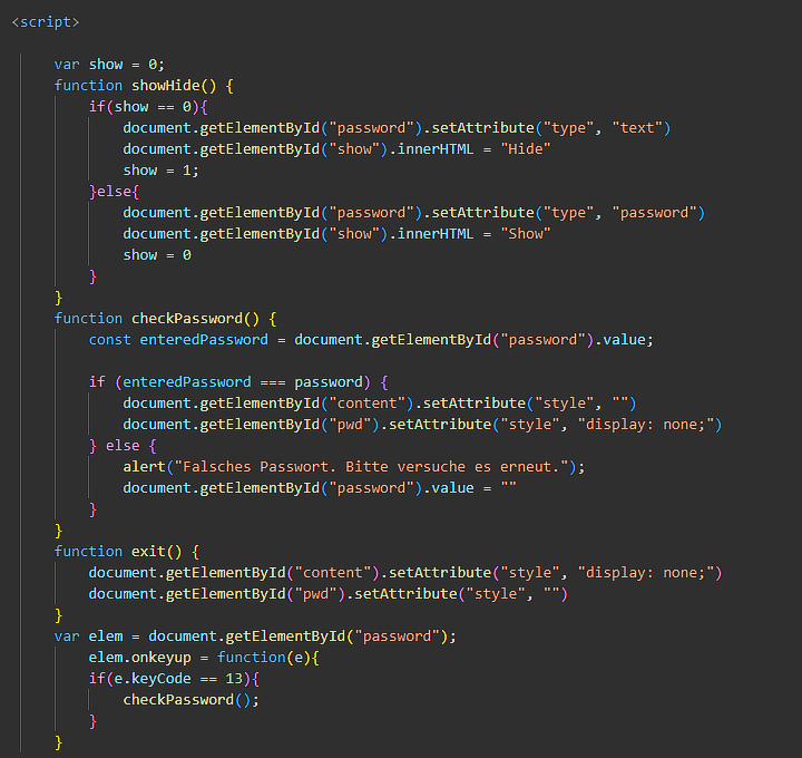 JavaScript Code für Webseite? (HTML, CSS, Programmiersprache) JavaScript Code für Webseite? (HTML, CSS, Programmiersprache)
