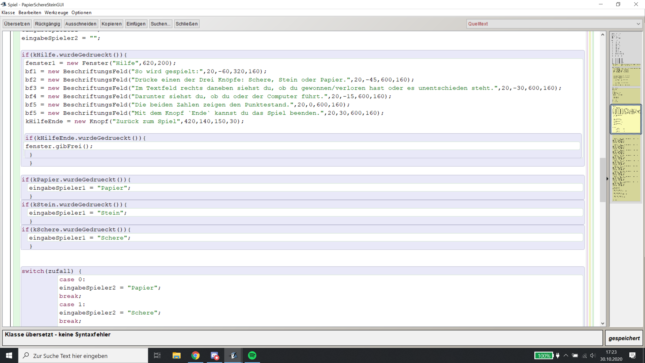 Java code hilfe? (programmieren)