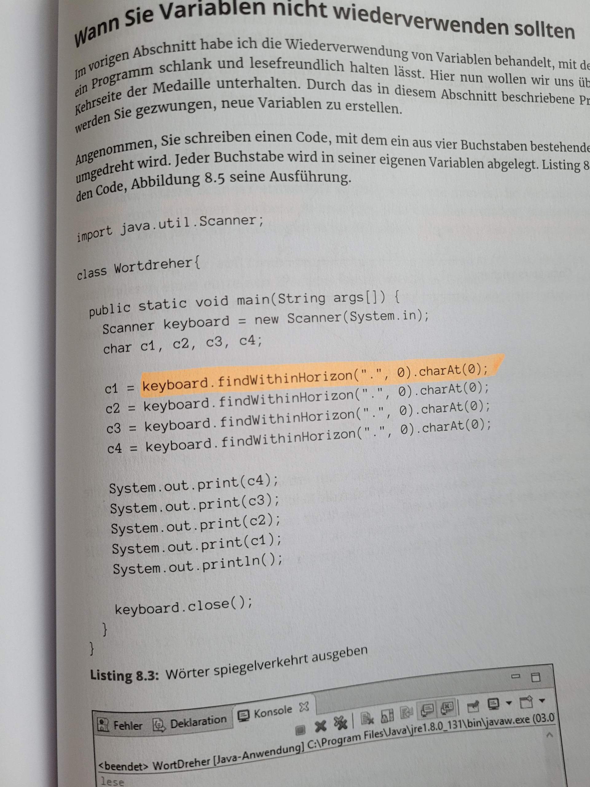 Java Eingabe Spiegeln Computer Programmieren