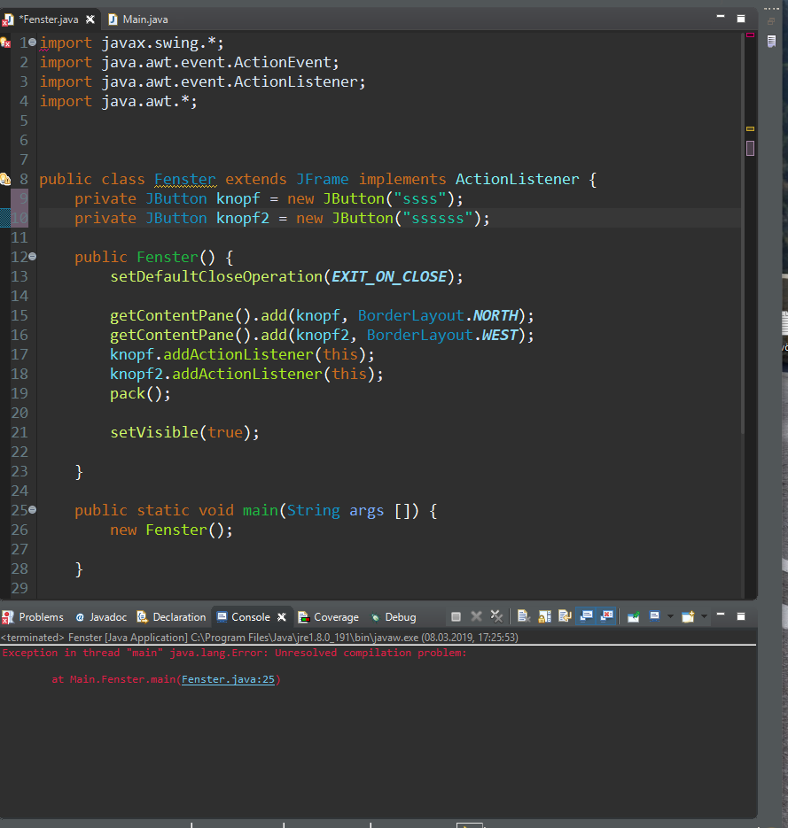Java Import Fehler Computer Programmieren Informatik