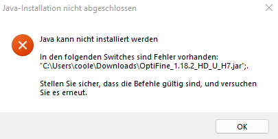 Java kann nicht installiert werden? (Computer, Technik, Minecraft)