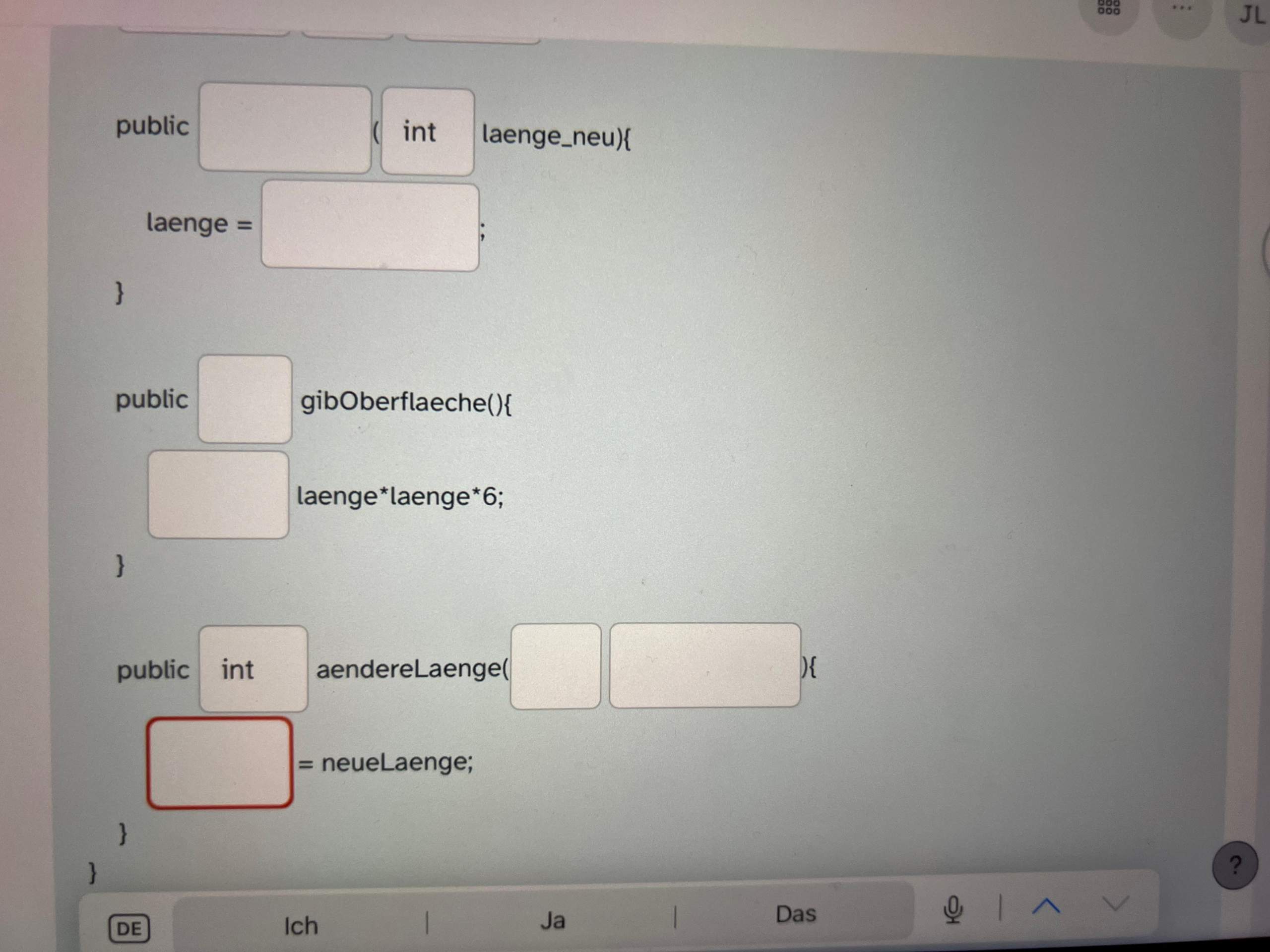 Java Klassen Erstellen Schule Programmieren Informatik