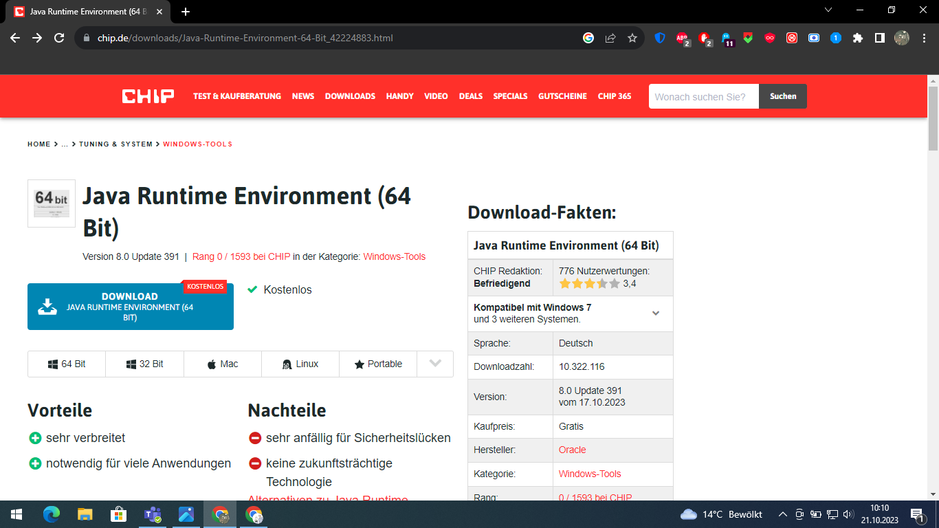 Java runtime environment installieren für open office geht nicht ...
