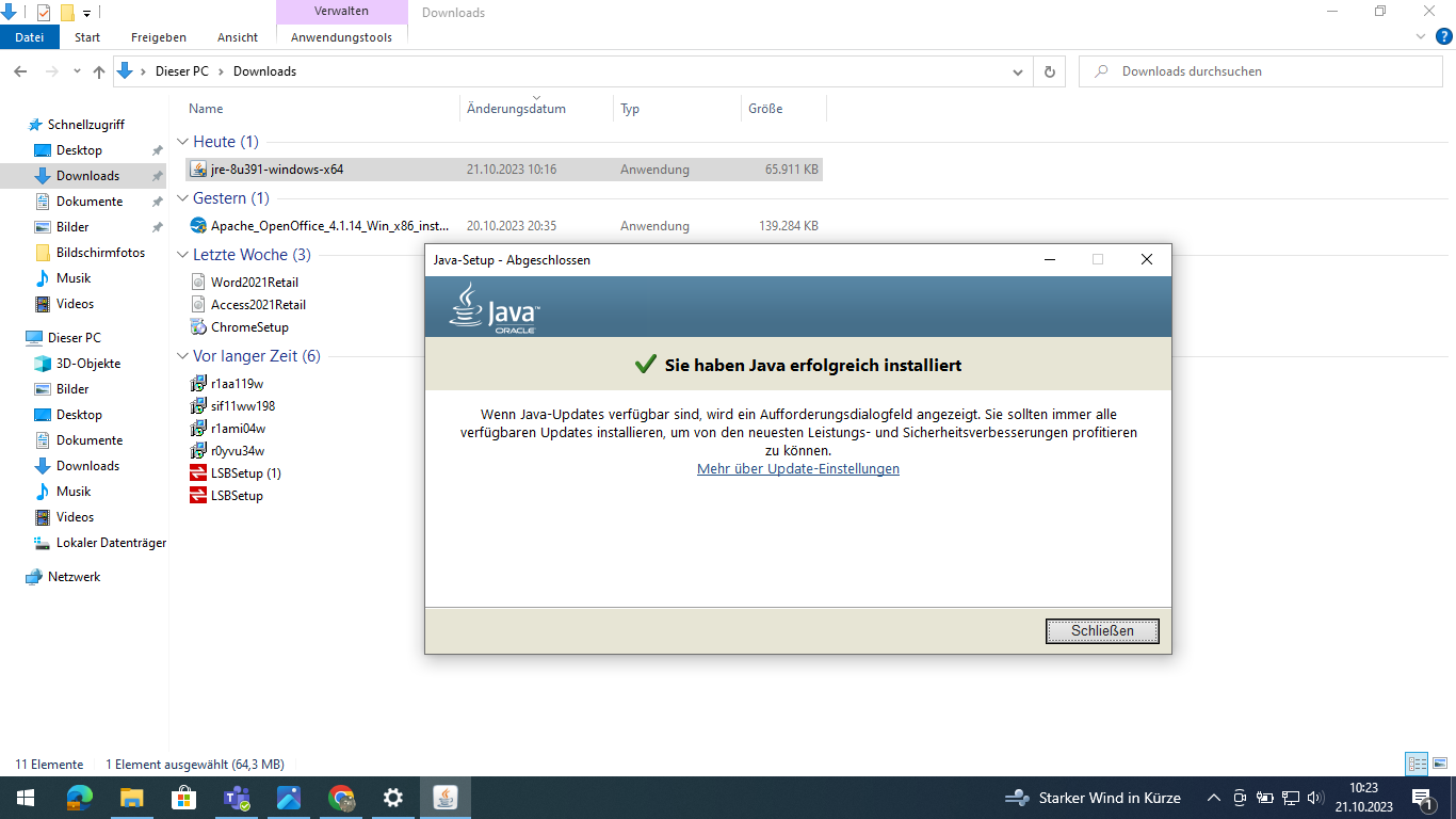 Java runtime environment installieren für open office geht nicht? (Microsoft, Microsoft Excel ...