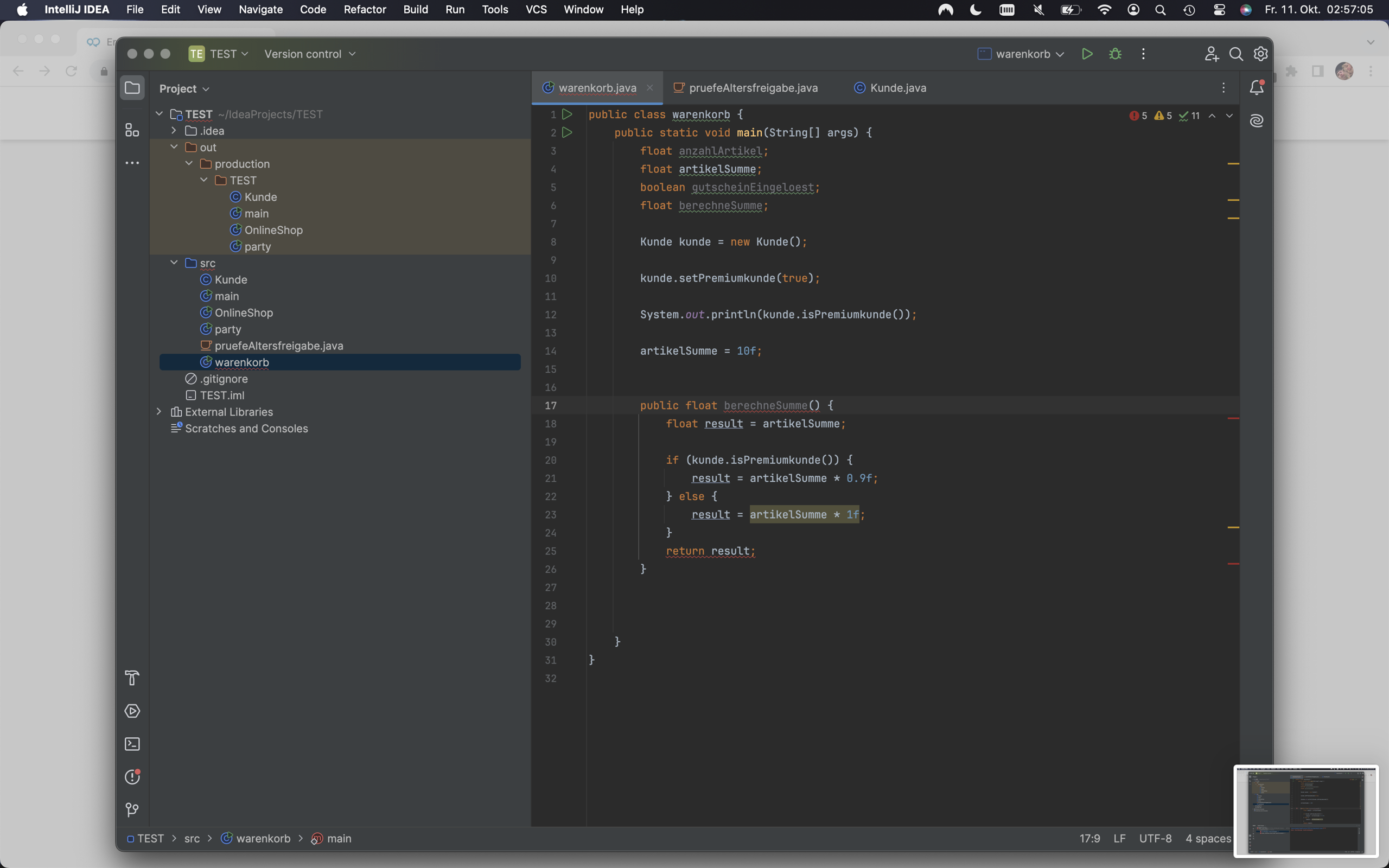 java: unzulässiger Ausdrucksbeginn? (Programmiersprache)