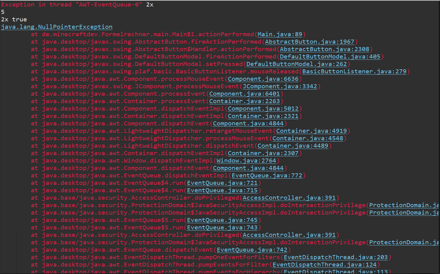 Java wo liegt der Fehler? (Computer, Technik, programmieren)