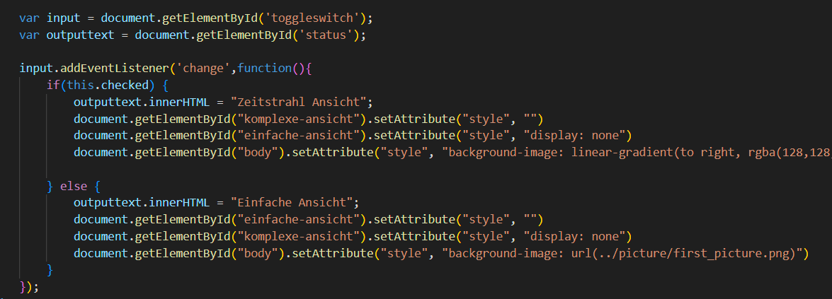 JavaScript Code funktioniert es nach 2-mal Drücken? (Webseite, HTML, CSS)