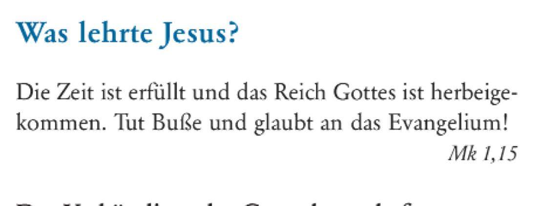 Jesus in Nazareth Mk 1,15? (Gott, Kirche, Jesus Christus)