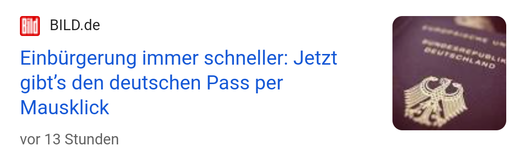 Jetzt gibt's den deutschen Pass schon per Mausklick. Wie findet ihr das ...