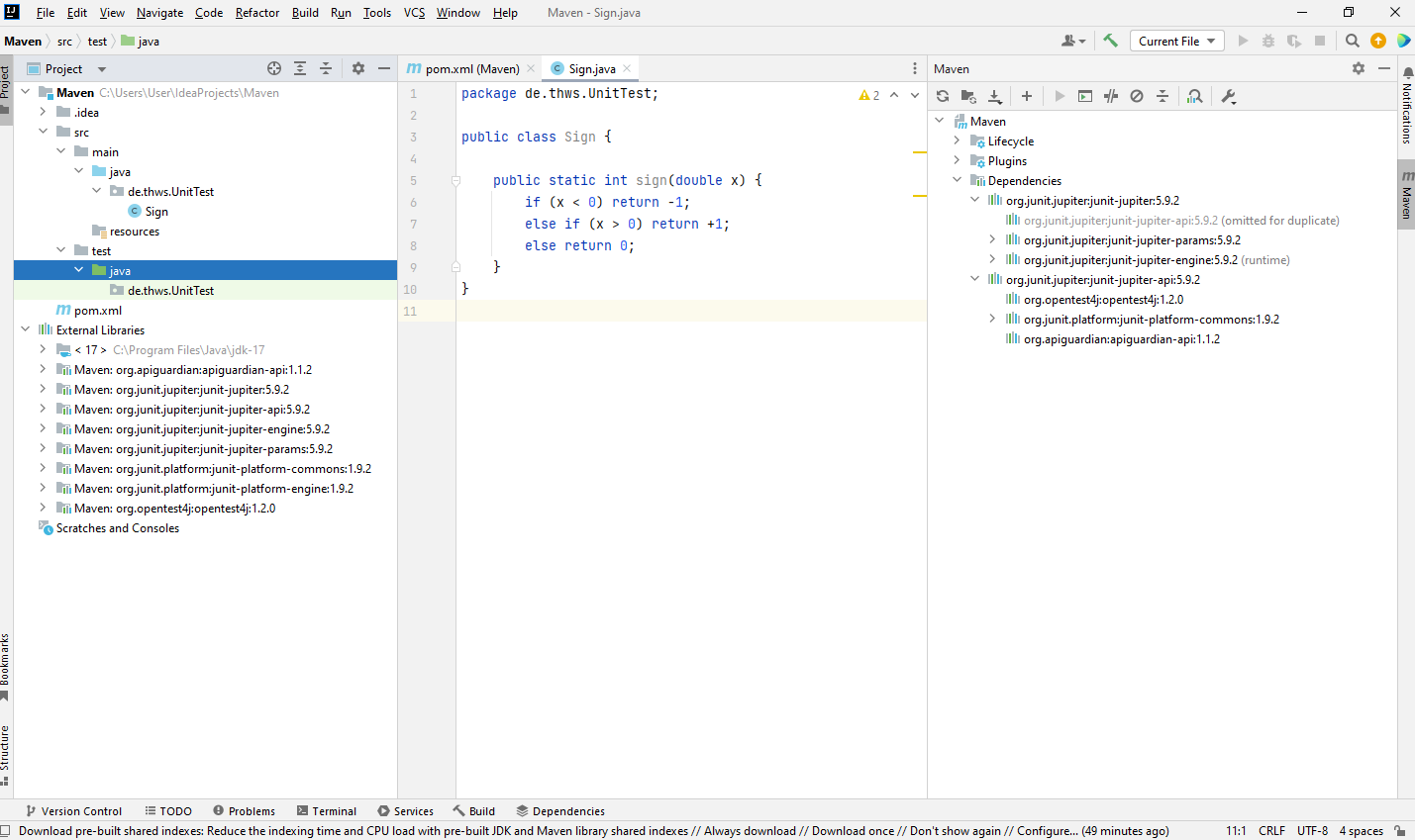 Junit Test Case In Inellij Informatik Java Eclipse