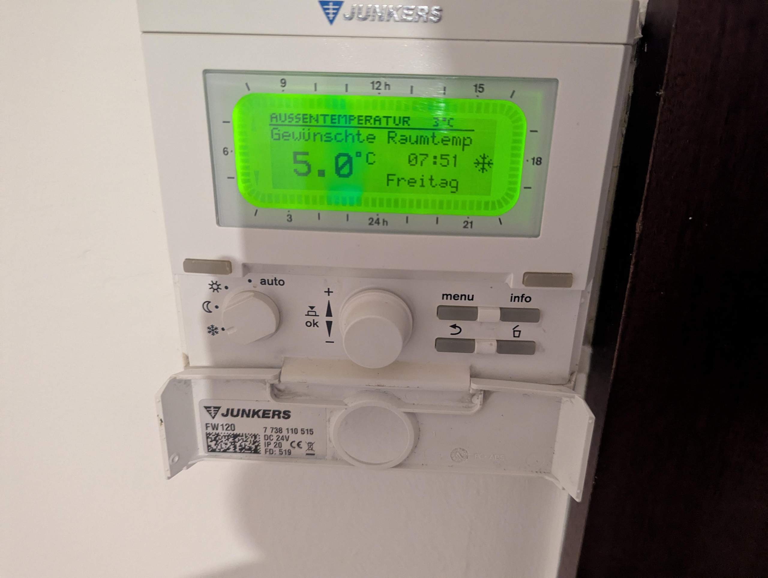 Junkers FW120 Bedienungsfehler? (Heizung, Heizkosten, heizen)