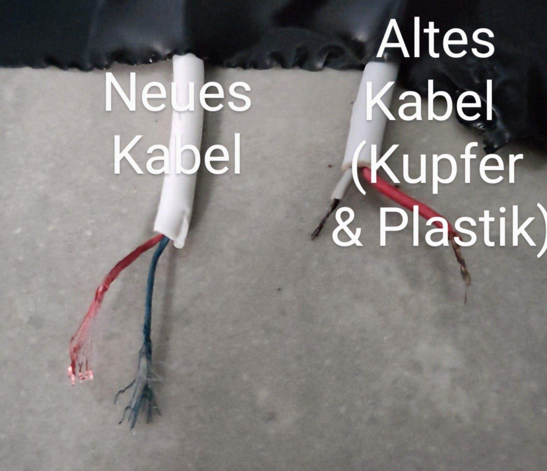 Kabel ohne Kupferlitze und Plastikmantel? (Elektronik, Elektrik ...
