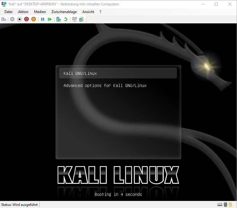 Kali zeigt keinen Login Bildschirm nach Boot? (IT, Linux, Kali Linux)