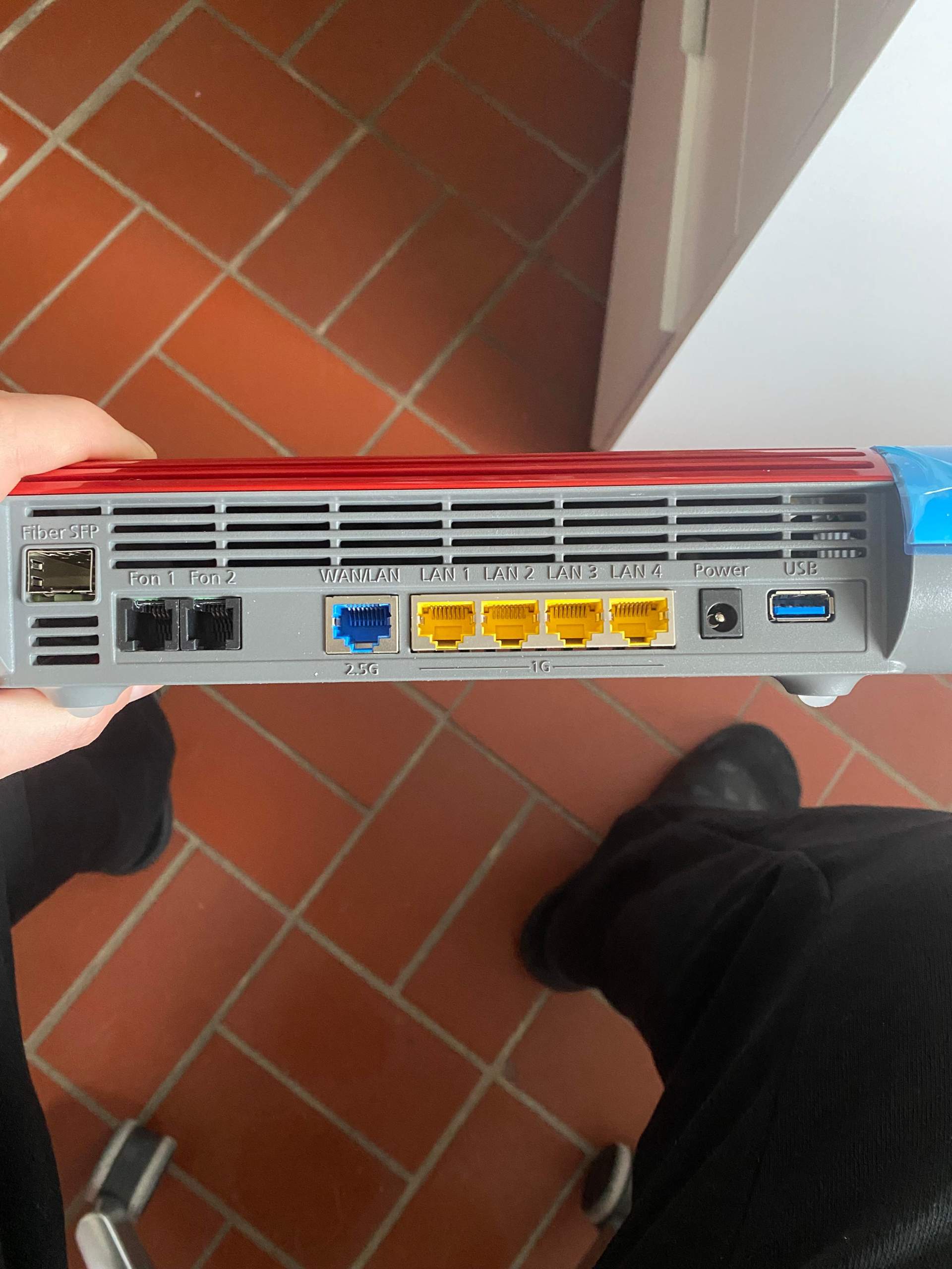 kann ich meine fritz!box 5590 fiber mit meinem dsl anschluss verbinden ...