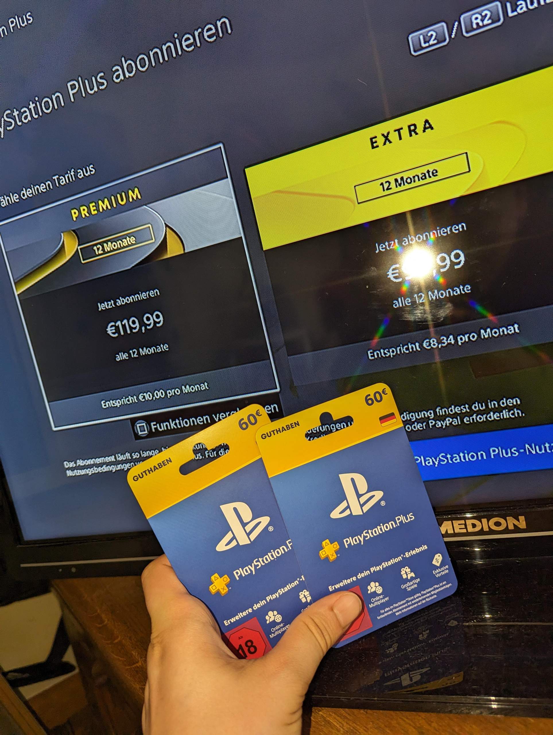 Kann ich zwei PS plus Guthabenkarten für ein abo nutzen? (PlayStation 4 ...