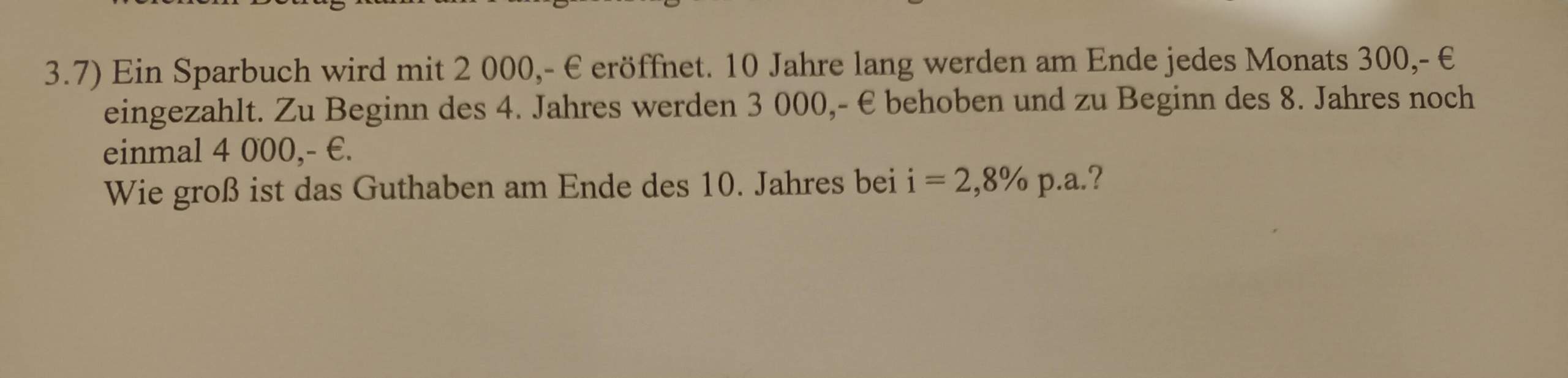 Kann jemand bitte dieses Beispiel mit dem Rechenweg lösen? (Mathematik ...