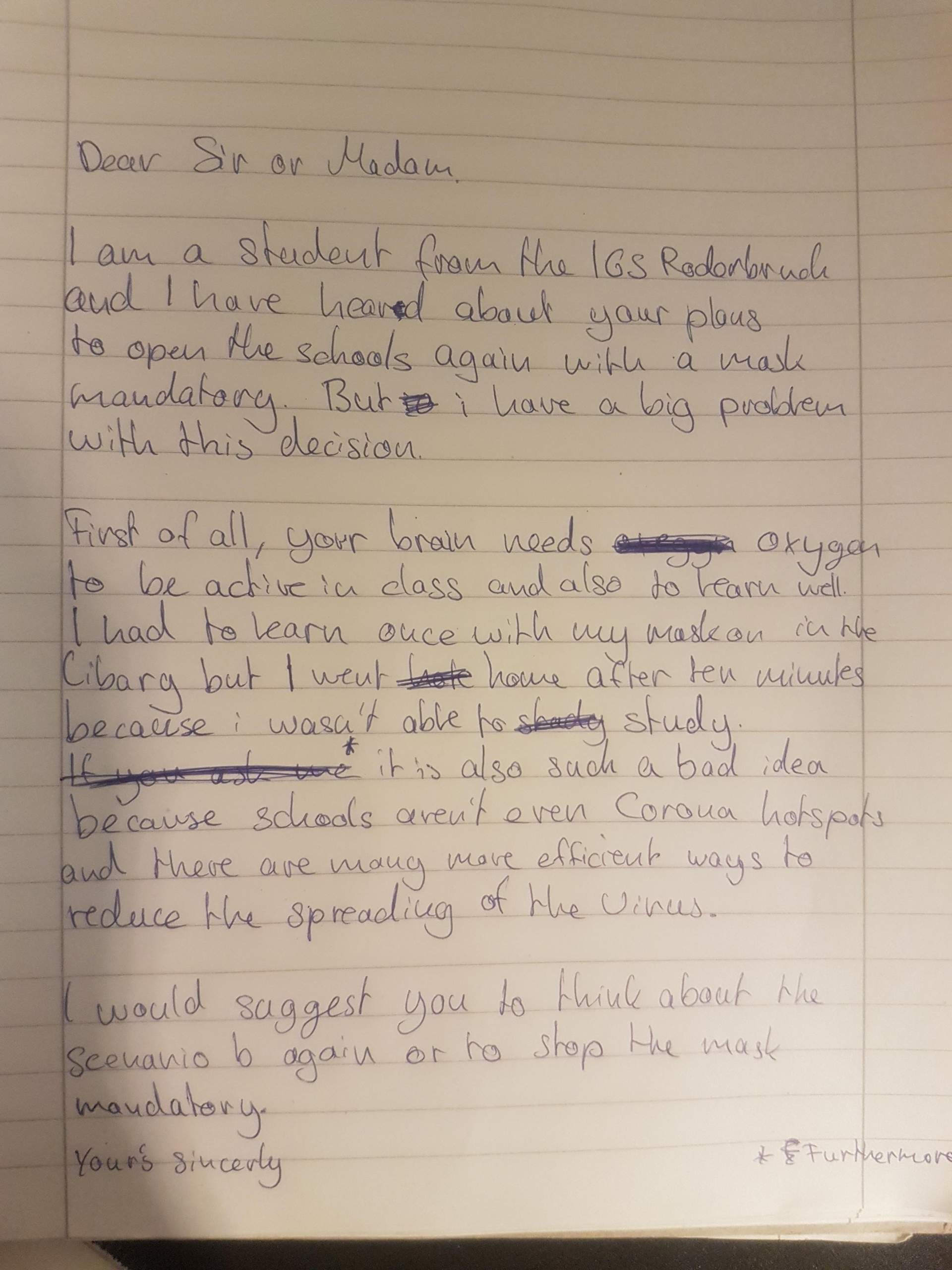 Kann jemand meinen Englisch Text korrigieren? (Schule, Sprache, Grammatik)