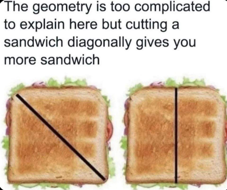 Kann mir das ein schlauer Fuchs erklären? (Mathematik, Geometrie, Meme)