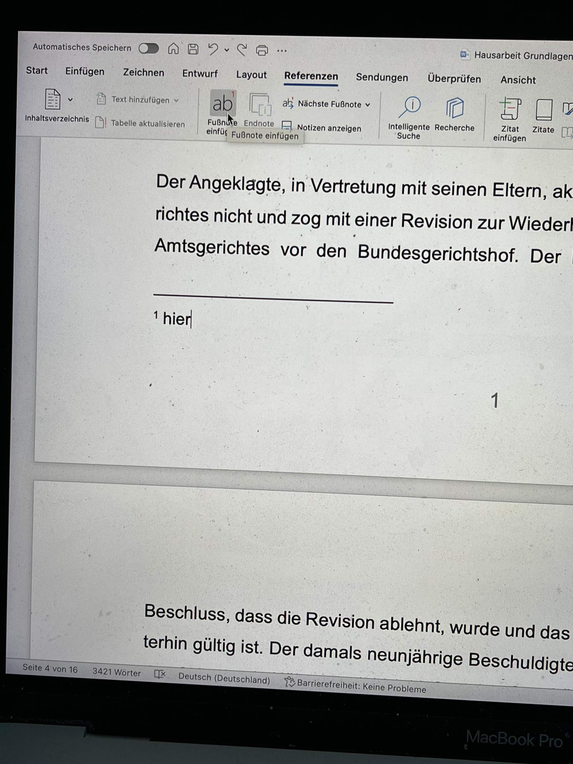 Kann mir jemand bei dem Word Literaturverzeichnis helfen mit den ...