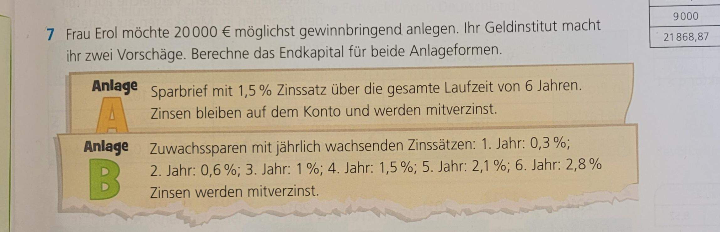 Kann Mir Jemand Bei Dieser Mathe Aufgabe Helfen Wachstum